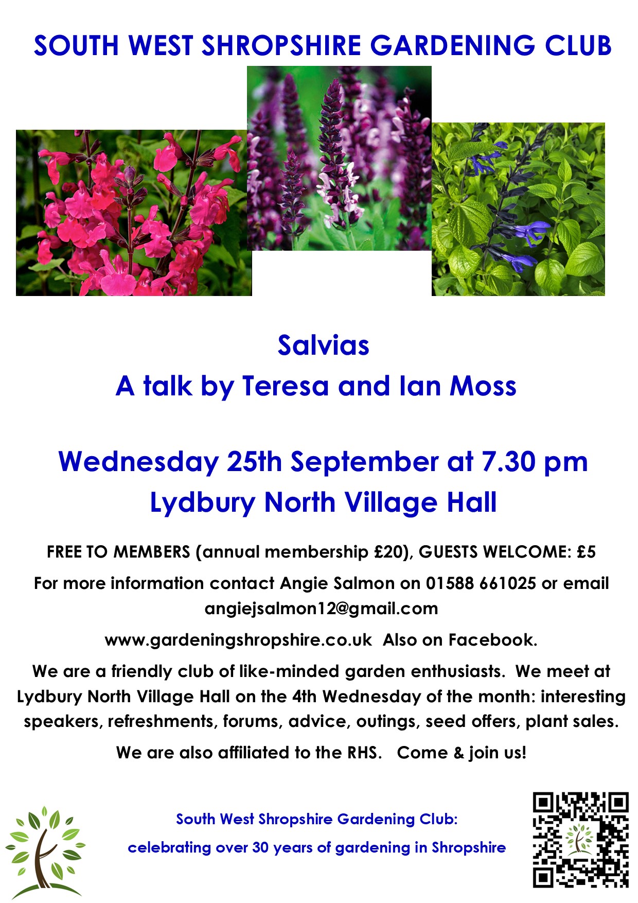 Sept 2024 GC poster | South West Shropshire Gardening Club